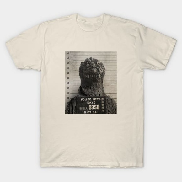Tops | Godzilla Mugshot By Buck Tee Originals | Poshmark